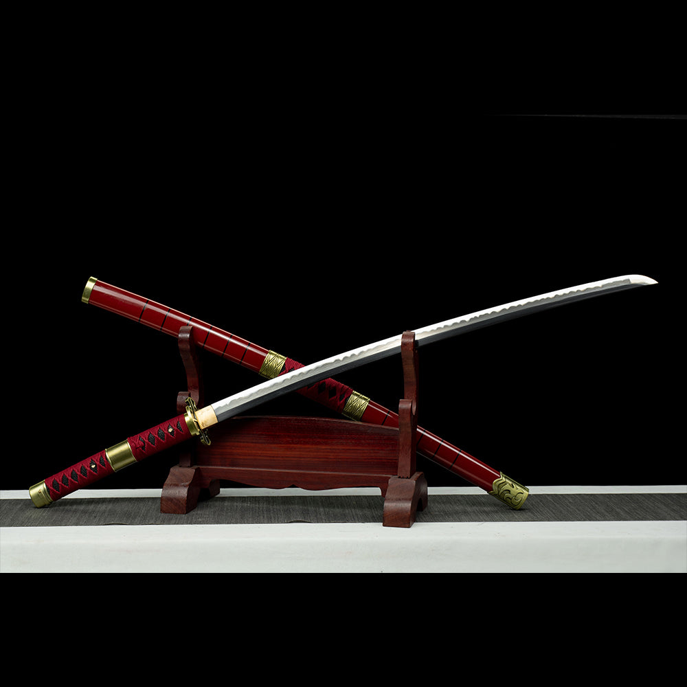 Handmade Anime Katana One Piece Roronoa Zoro Sandai Kitetsu Sword 1095 ...