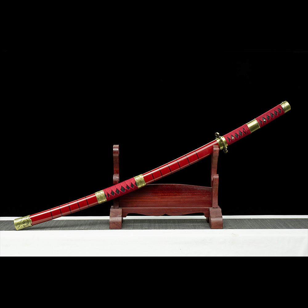 Handmade Anime Katana One Piece Roronoa Zoro Sandai Kitetsu Sword 1095 ...