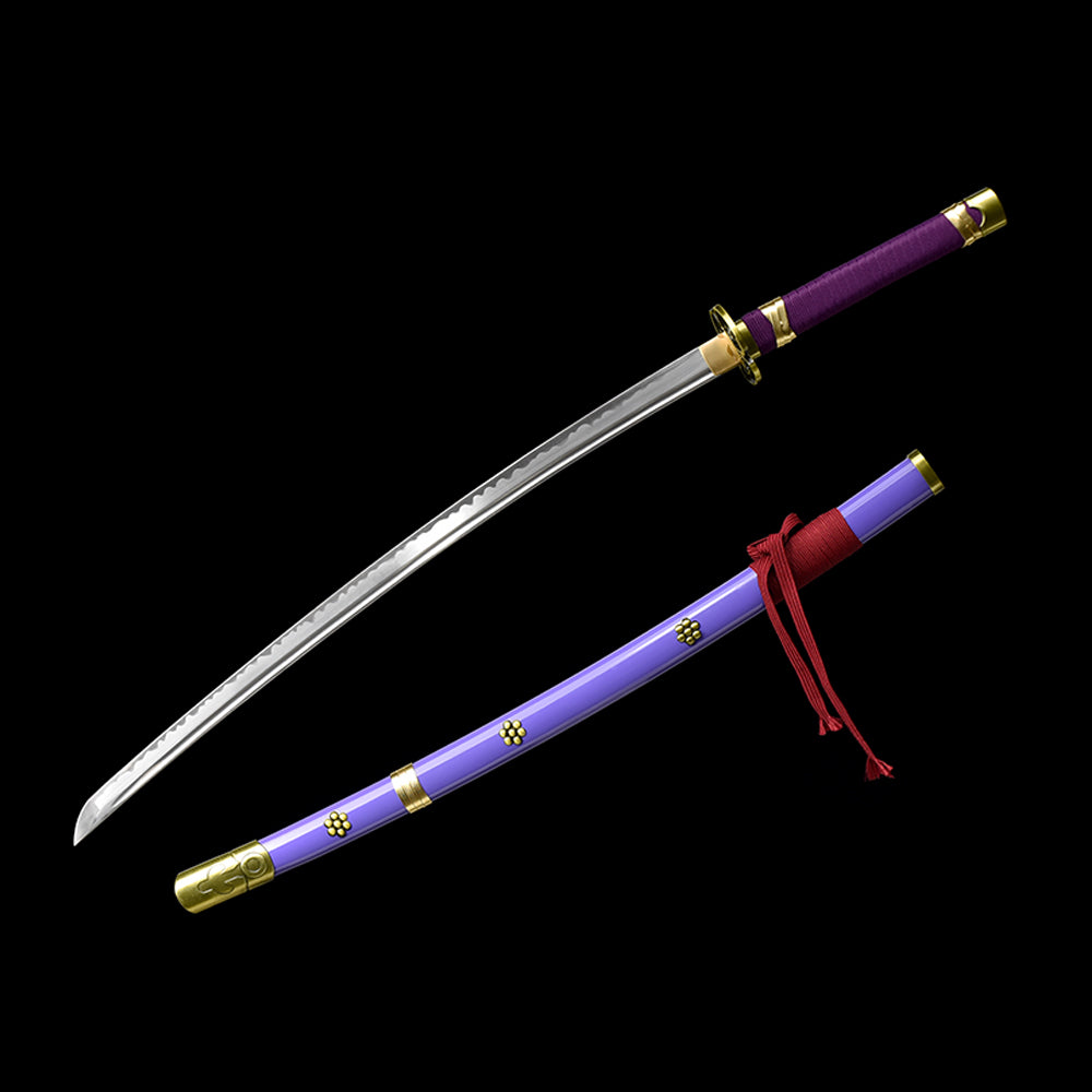 1095 High Carbon Steel Purple One Piece Roronoa Zoro's Enma Katana ...