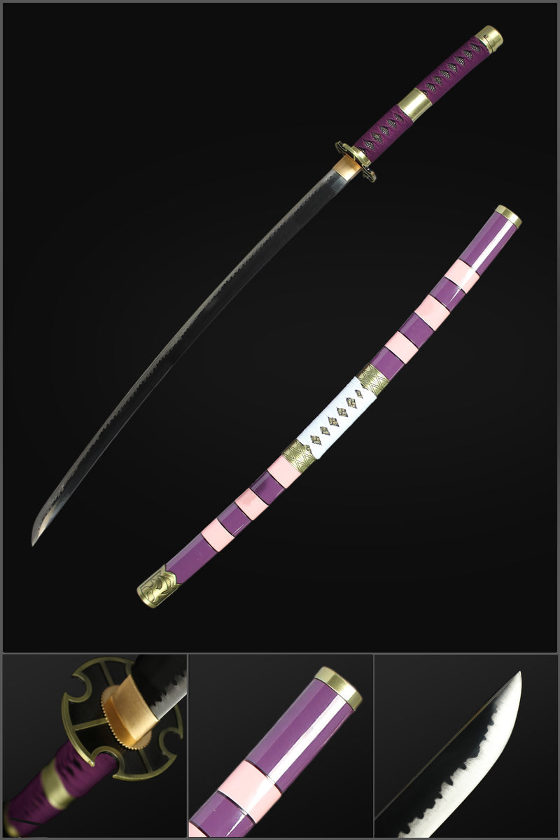 Handmade One Piece Nidai Kitetsu Katana Sword Carbon Steel - Coolkatana ...