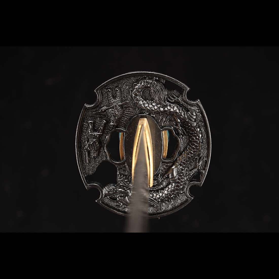1045 Carbon Steel Full Tang Blade Japanese Tachi Sword with Dragon ...