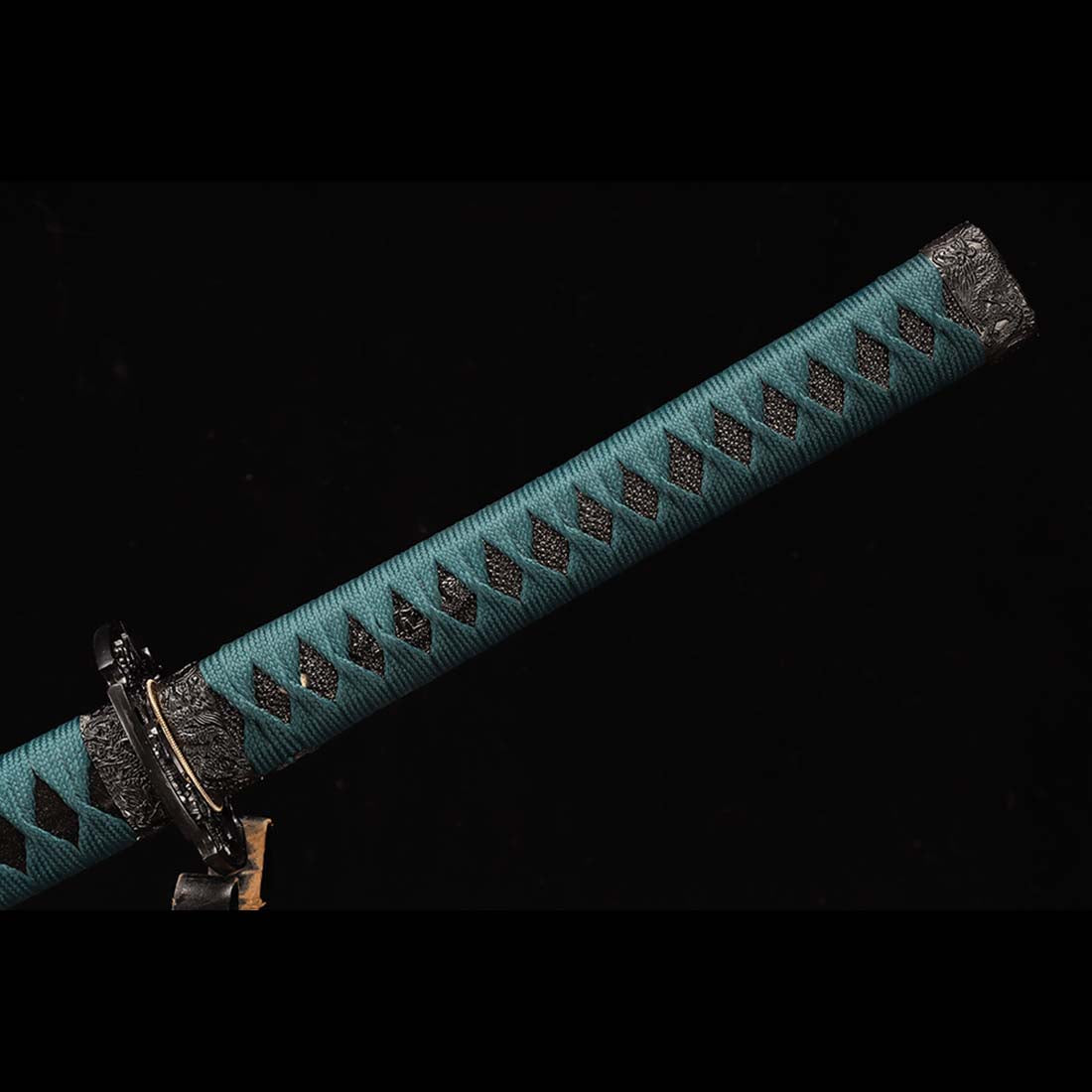 1045 Carbon Steel Full Tang Blade Japanese Tachi Sword with Dragon ...