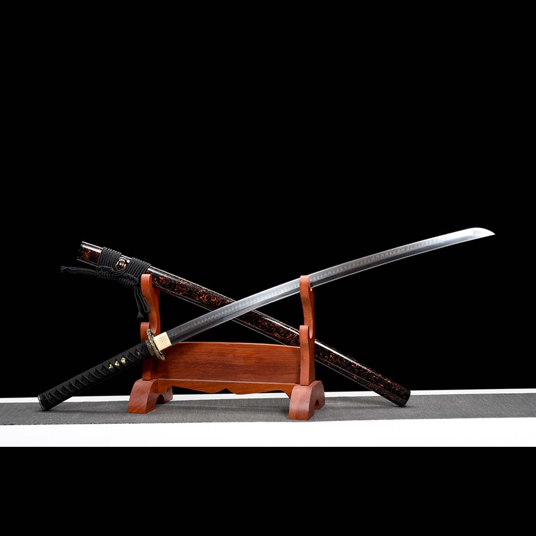 T10 Steel Full Tang Blade Japanese Katana Sword with Dragon Pattern ...