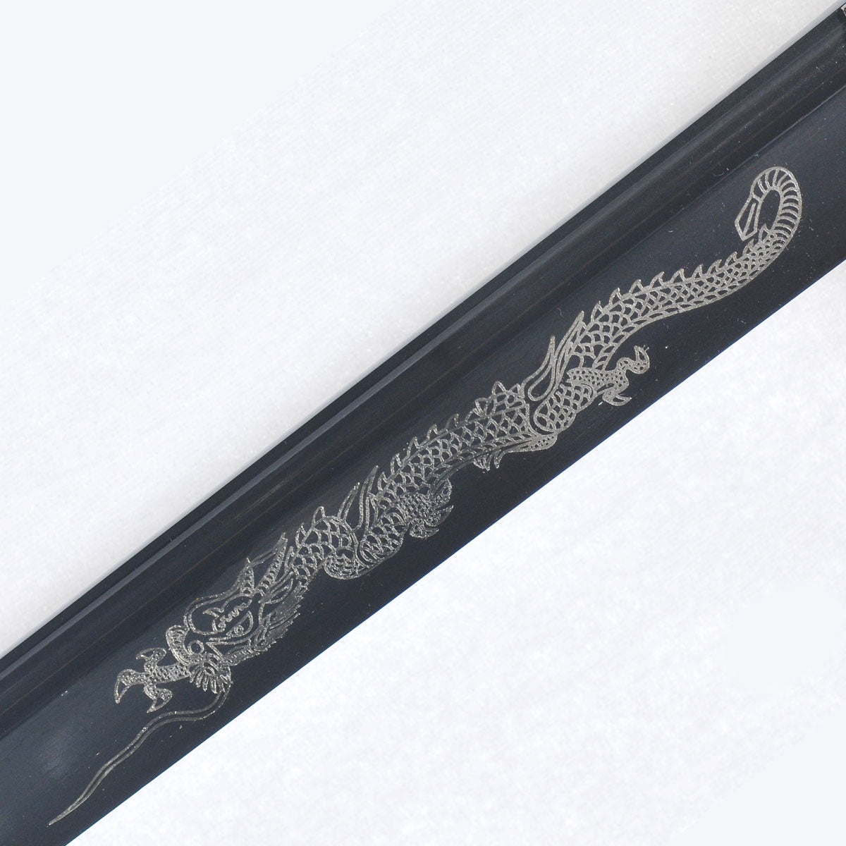 Handmade Japanese Ninja Sword Straight Blade Ninjato Folded Steel Blac ...