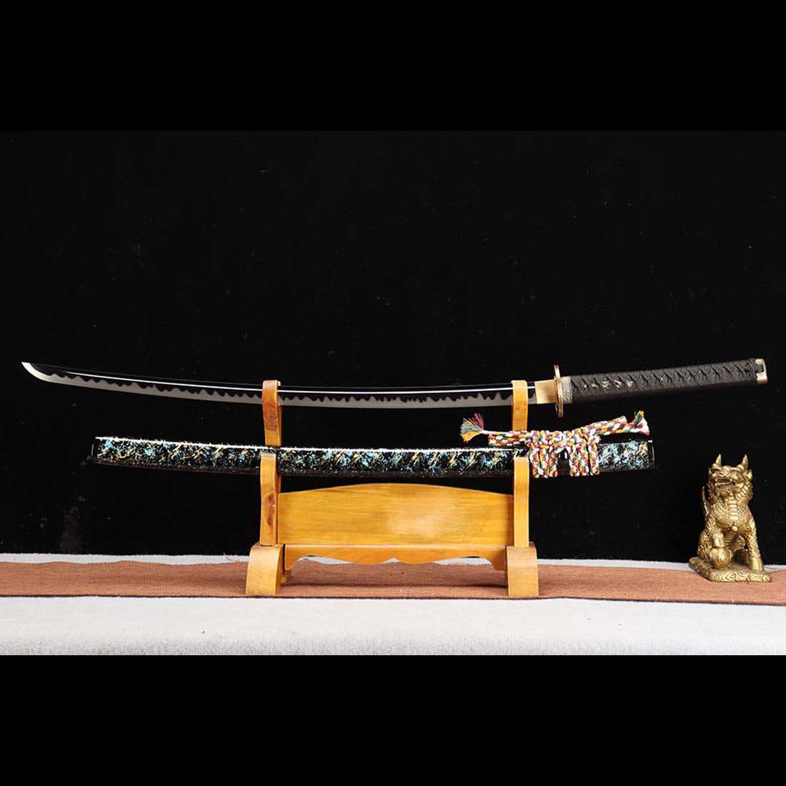 High Manganese Steel Full Tang Japanese Katana Sword, Demon Soul Sword ...