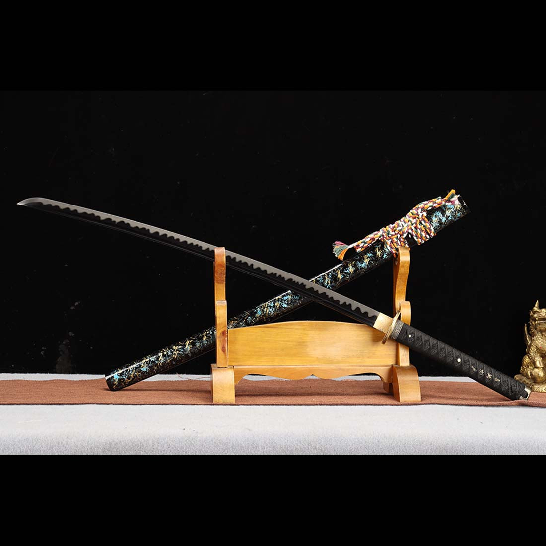 High Manganese Steel Full Tang Japanese Katana Sword, Demon Soul Sword ...