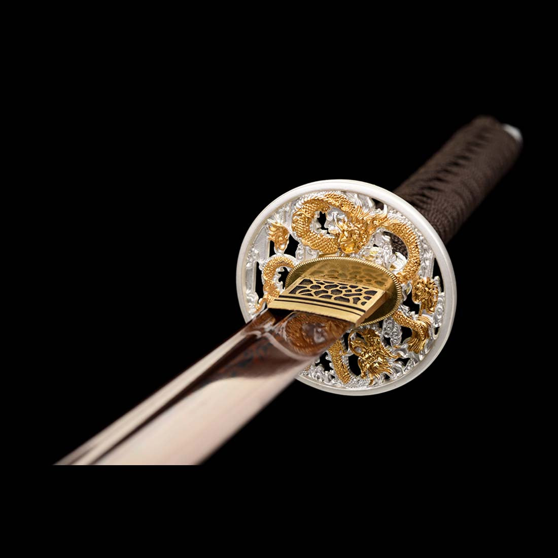 Folded Steel Red Blade Japanese Samurai Katana with Bo-hi Full Tang ...