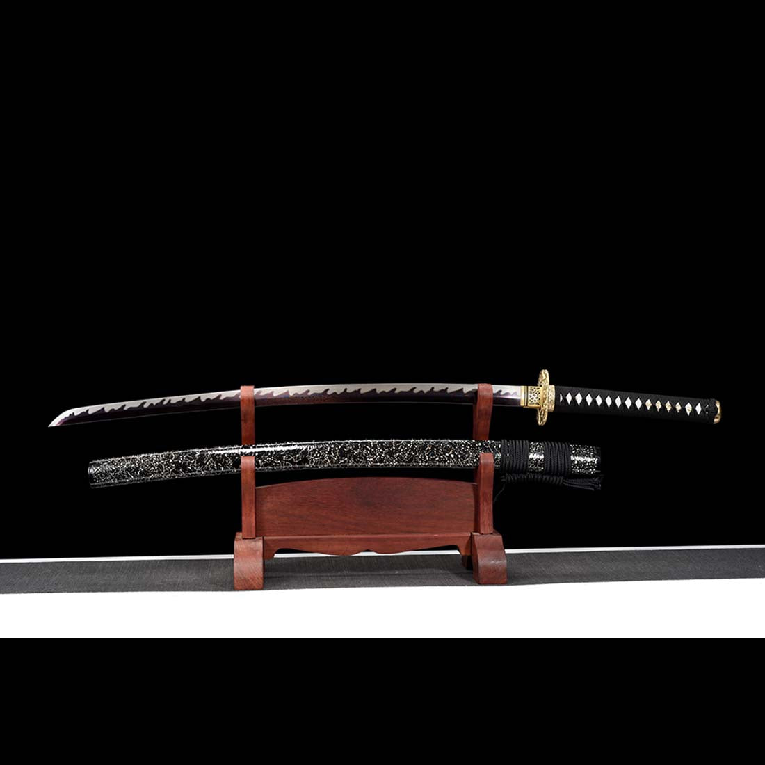 Regulus Sword Replica Folded Steel Full Tang Fire PatternJapanese ...