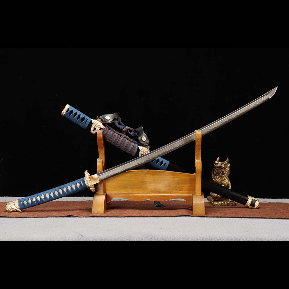 Isso Kodachi Japanese Tachi Sword, Full Tang T10 Steel Blade Katana ...