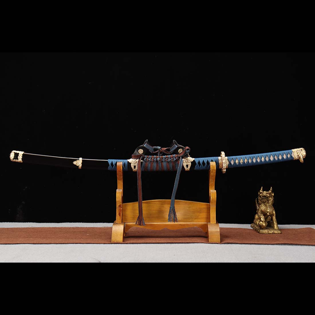 Isso Kodachi Japanese Tachi Sword, Full Tang T10 Steel Blade Katana ...
