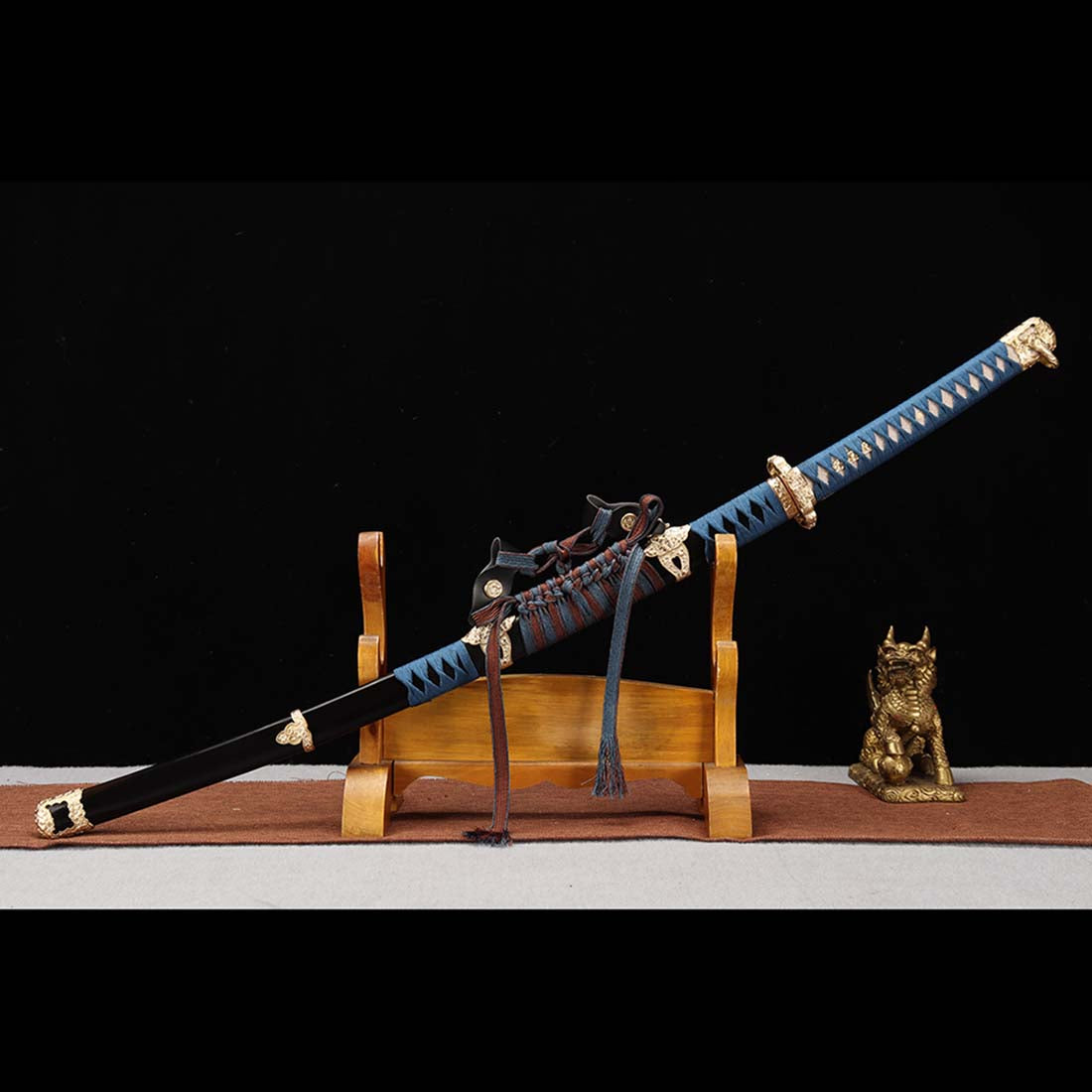 Isso Kodachi Japanese Tachi Sword, Full Tang T10 Steel Blade Katana ...