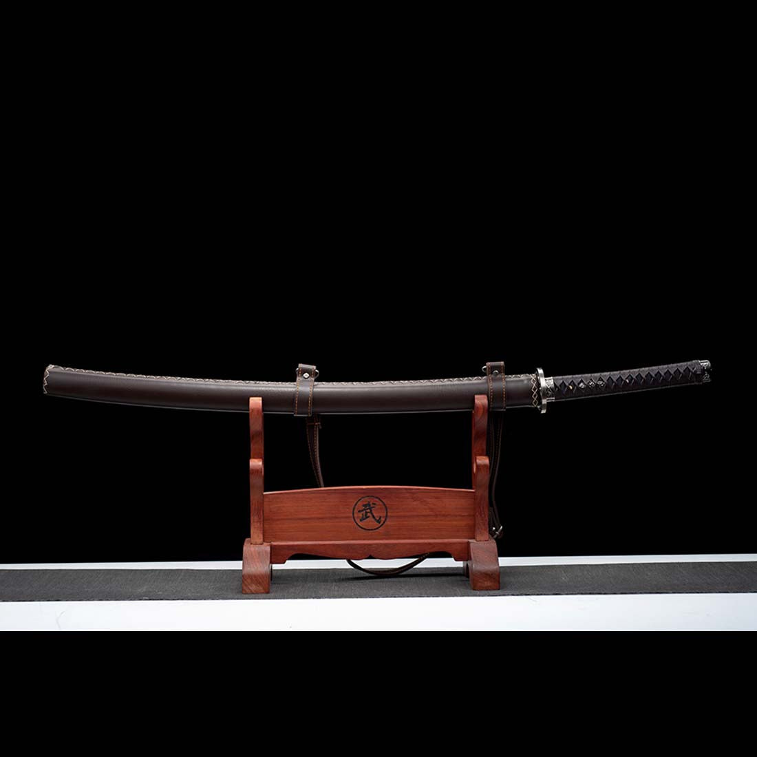 High Manganese Steel Black Thunder Pattern Hattori Hanzo Sword Blade ...