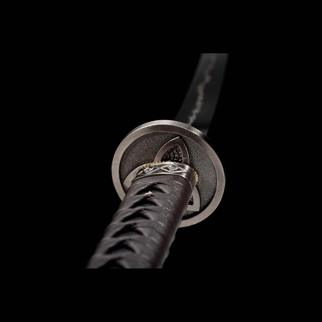 High Manganese Steel Black Thunder Pattern Hattori Hanzo Sword Blade ...