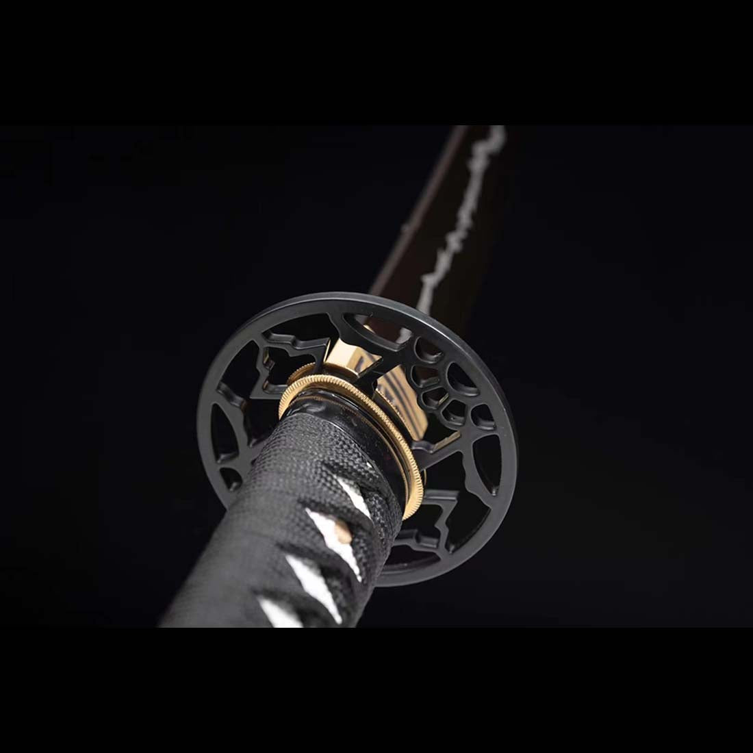 High Manganese Steel Purple Blade Japanese Samurai Katana with Red ...