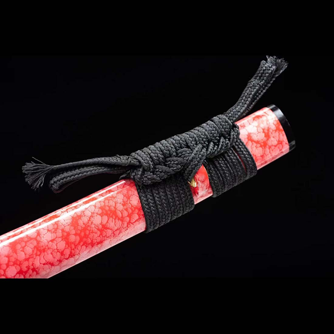 High Manganese Steel Purple Blade Japanese Samurai Katana with Red ...