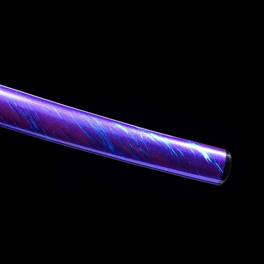 T10 Steel Black Blade Japanese Samurai Katana with Double Narrow Bo-hi ...