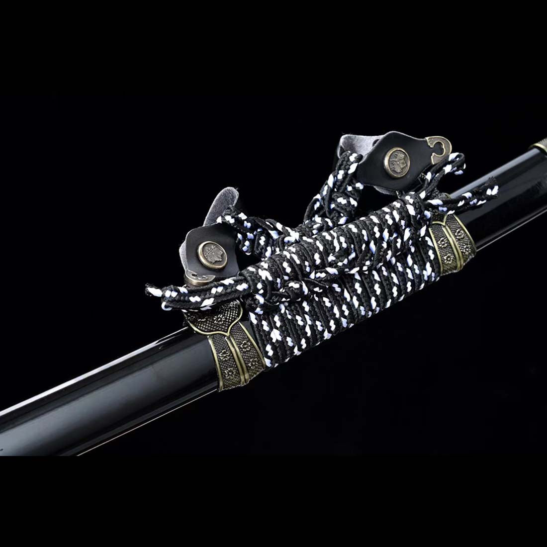 High Manganese Steel Full Tang Japanese Tachi Katana with Grinding ...