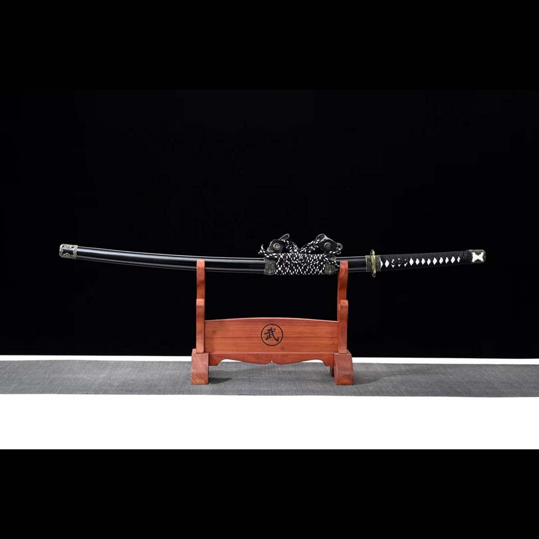 High Manganese Steel Full Tang Japanese Tachi Katana with Grinding ...