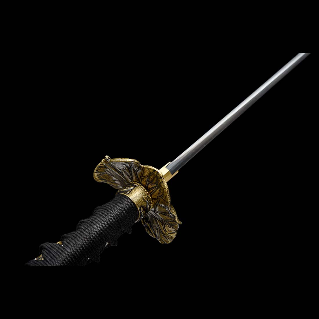 High manganese Steel Fire Pattern Blade Full Tang Japanese Samurai ...