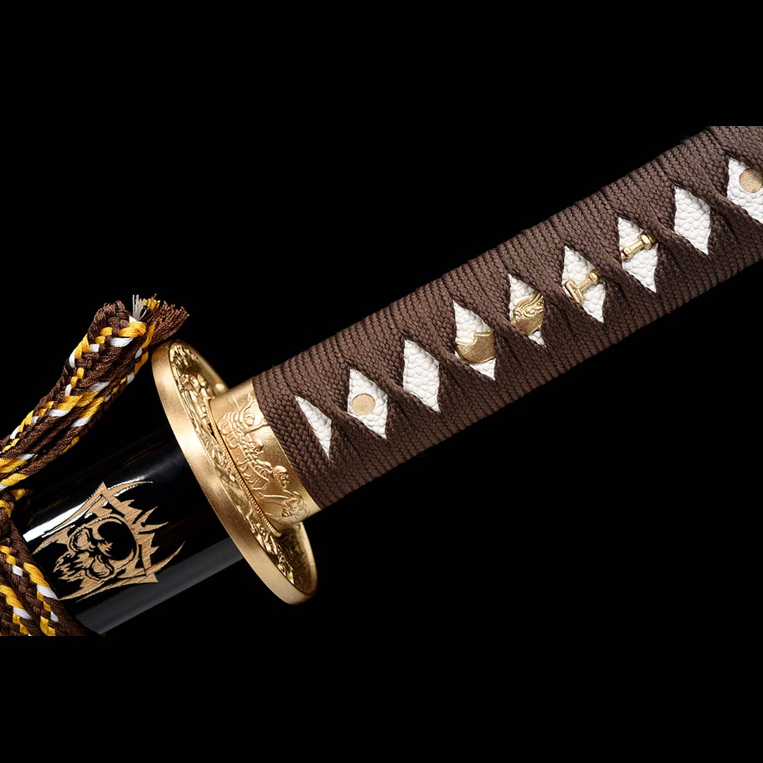 Ghost Valley High Manganese Steel Full Tang Blade Japanese Katana Sword ...