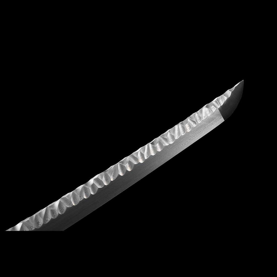 Folded Steel Full Tang Snake Pattern Sword, Japanese Katana Sword with ...