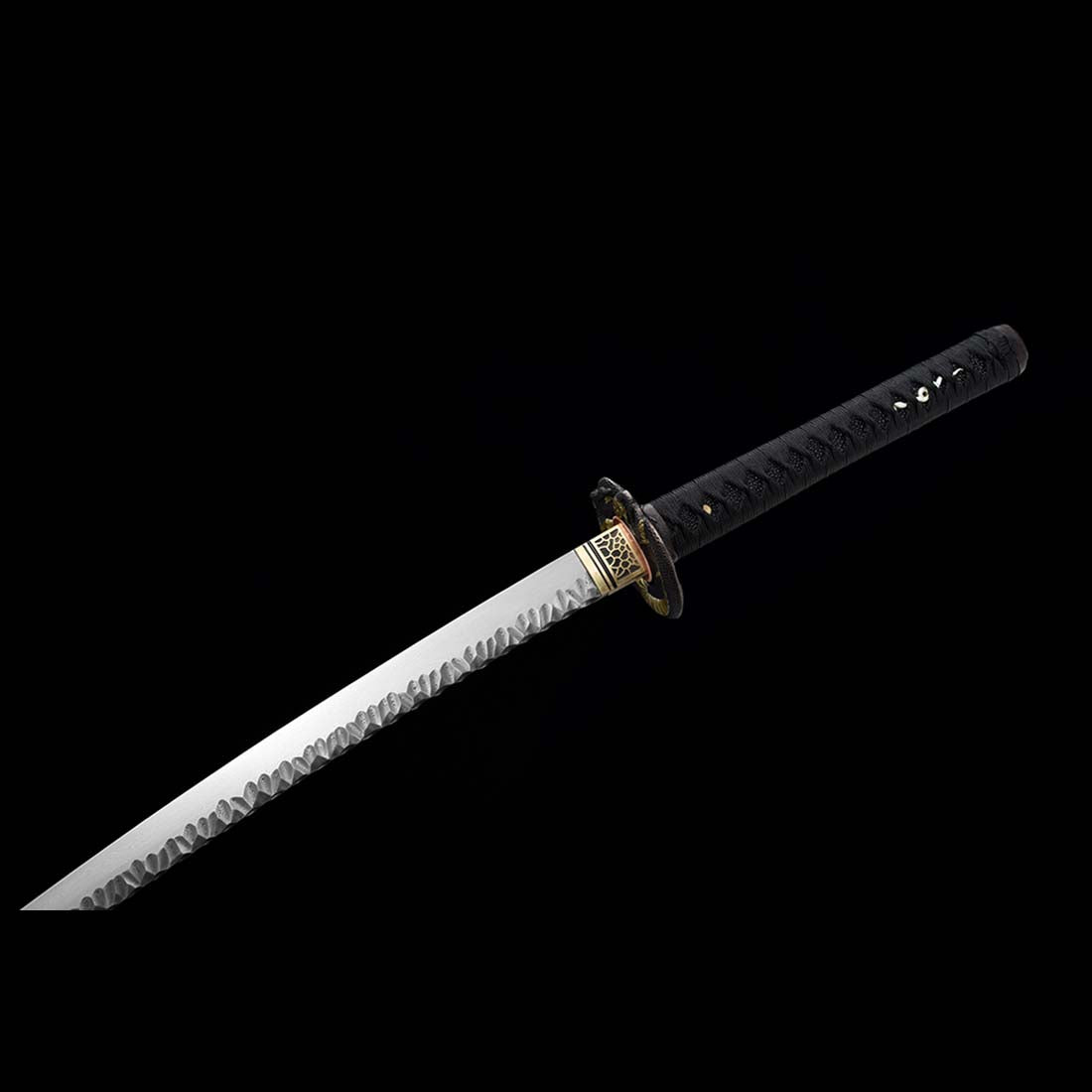 Folded Steel Full Tang Snake Pattern Sword, Japanese Katana Sword with ...