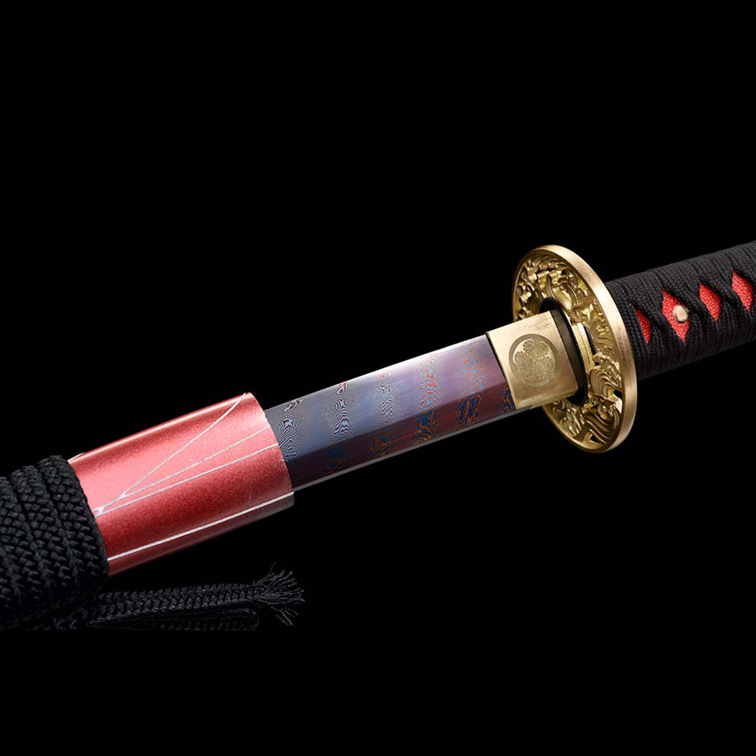 Naraka Bladepoint Folded Steel Buling Full Tang Japanese Samurai Katana ...