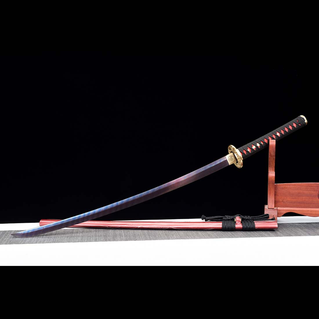 Naraka Bladepoint Folded Steel Buling Full Tang Japanese Samurai Katana ...