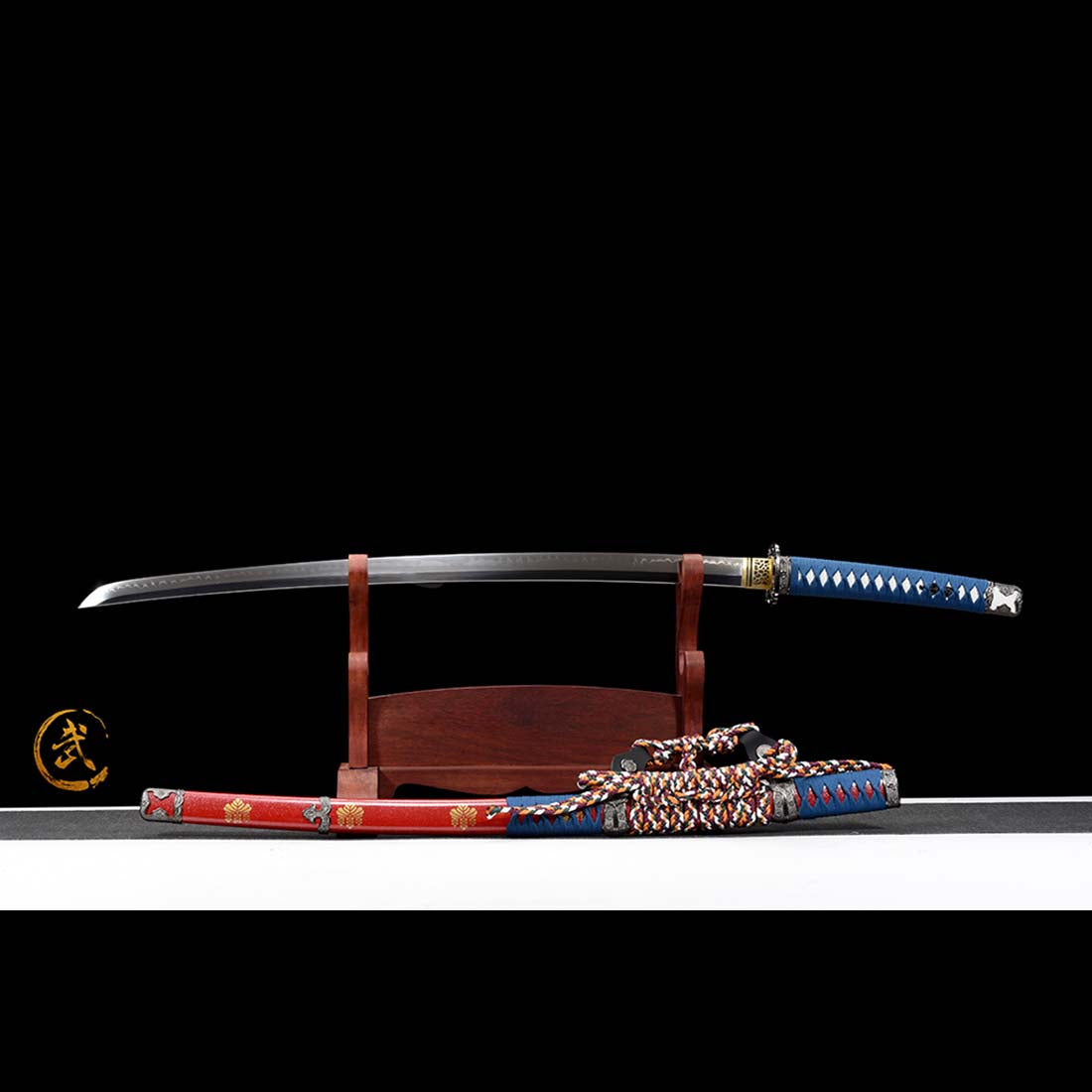 Murasakino Hantachi T10 Steel Full Tang Blade Japanese Tachi Sword with ...