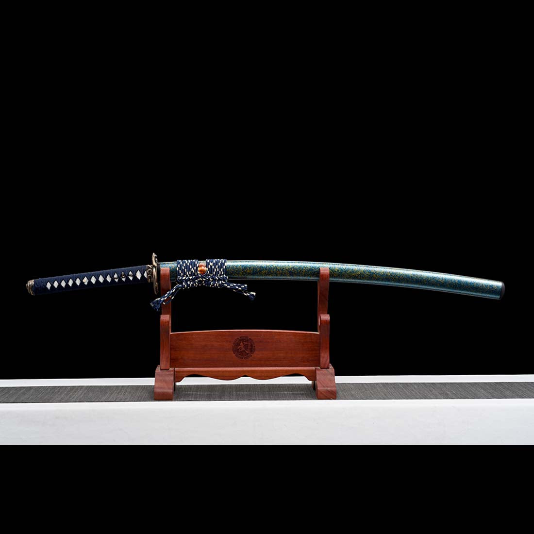 T10 Steel Blade Leaf Pattern Japanese Samurai Katana with Bo-hi Snake ...