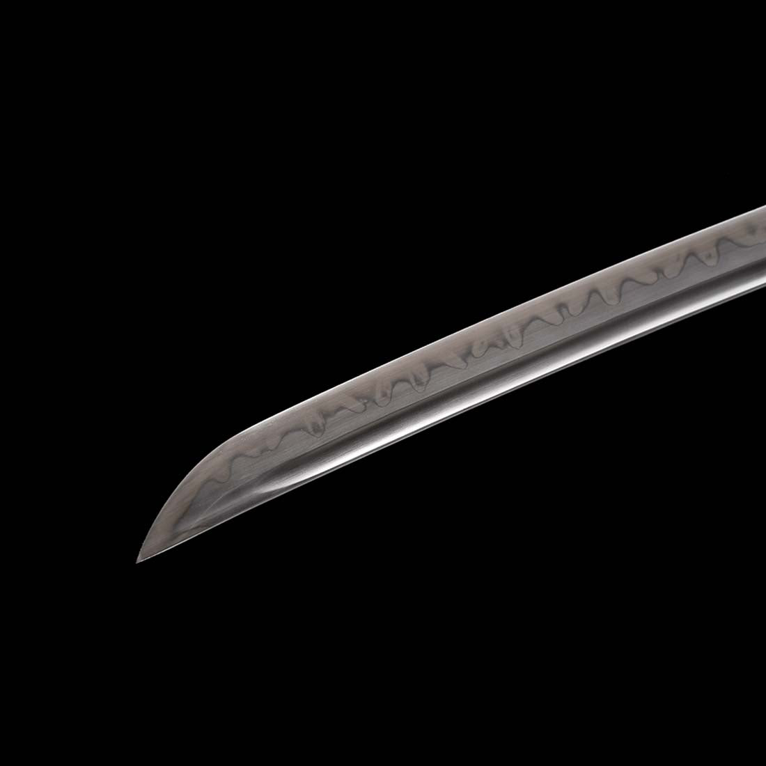 T10 Steel Blade Leaf Pattern Japanese Samurai Katana with Bo-hi Snake ...