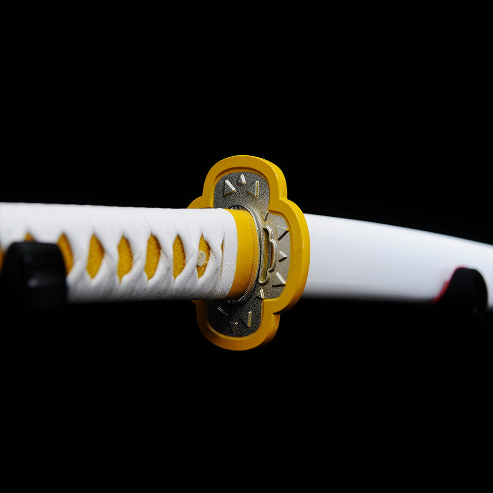 Hand Forged Anime Sword Demon Slayer Zenitsu Agatsuma Nichirin Sword 1 ...