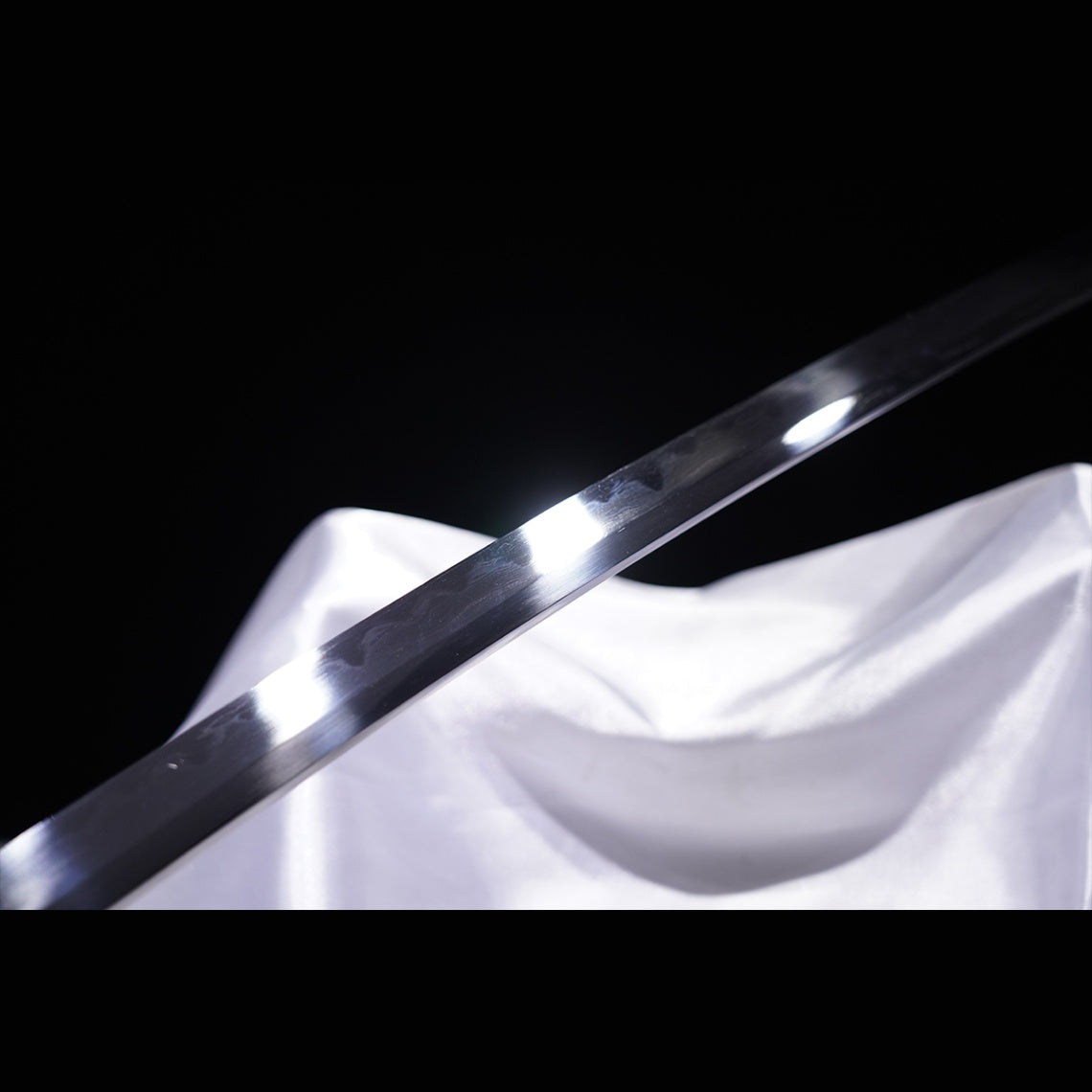 Hand Forged Japanese Wakizashi Sword Folded Steel Clay Tempered Brass ...