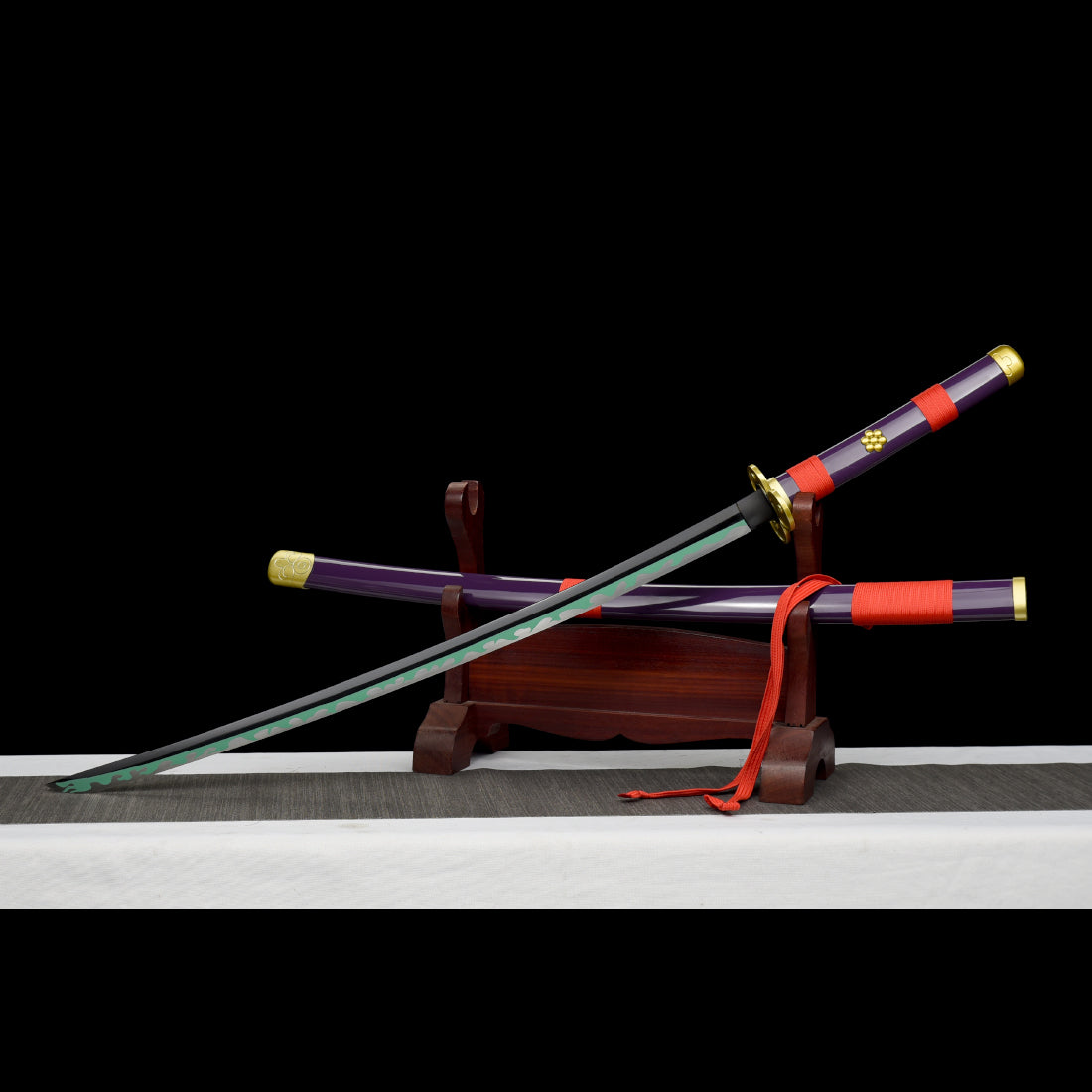 Hand Forged Anime Sword One Piece Roronoa Zoro Enma Katana 1060 Carbon ...