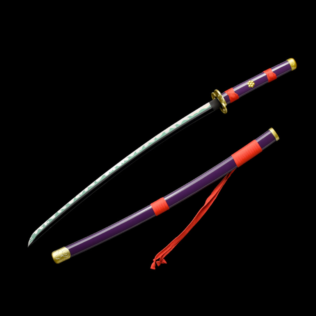 Hand Forged Anime Sword One Piece Roronoa Zoro Enma Katana 1060 Carbon ...