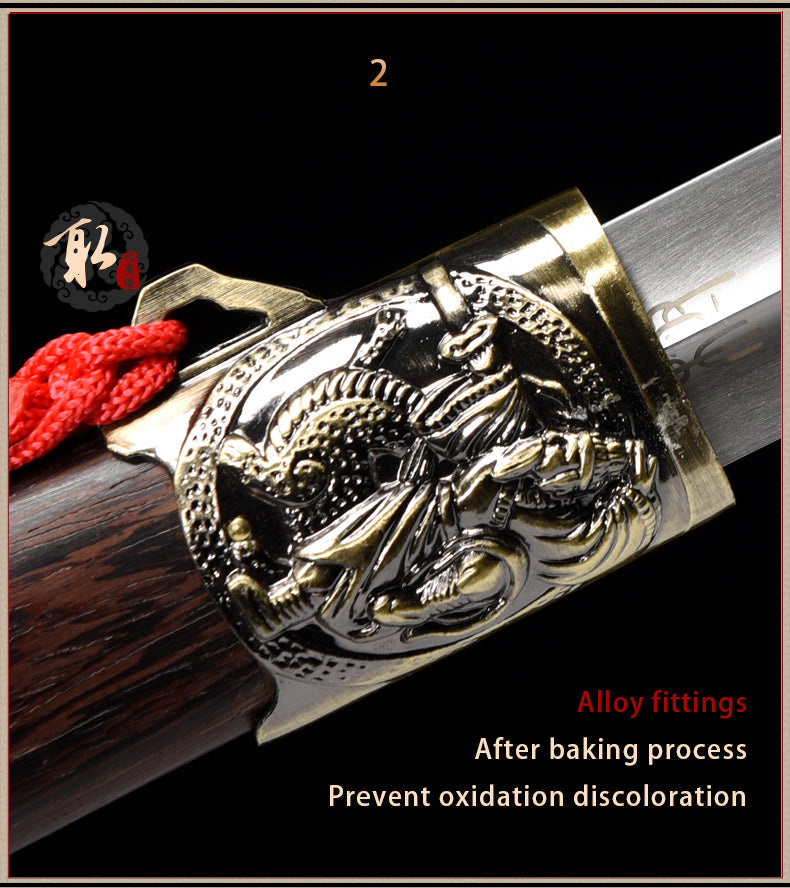 Handmade Chinese Sword Yin Yang Two handed Tai chi Jian Stainless Stee ...