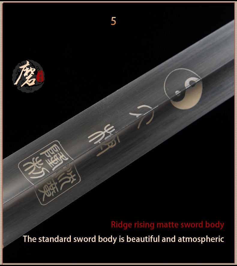 Handmade Chinese Sword Yin Yang Two handed Tai chi Jian Stainless Stee ...