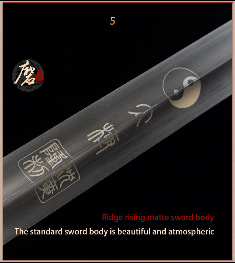 Handmade Chinese Sword Yangwu Two Handed Tai Chi Jian Stainless Steel ...