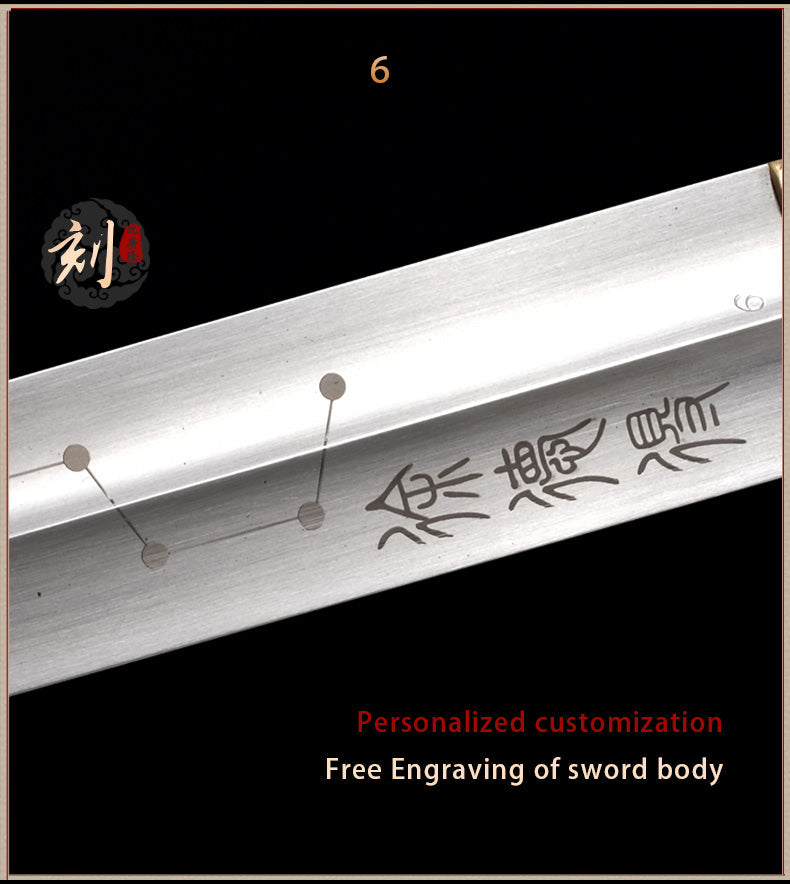 Handmade Chinese Sword Yangwu Two Handed Tai Chi Jian Stainless Steel ...