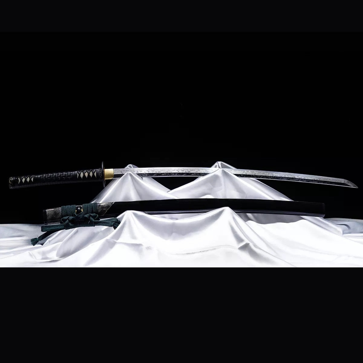 Hand Forged Japanese Samurai Katana Sword 1095 High Carbon Steel Clay ...