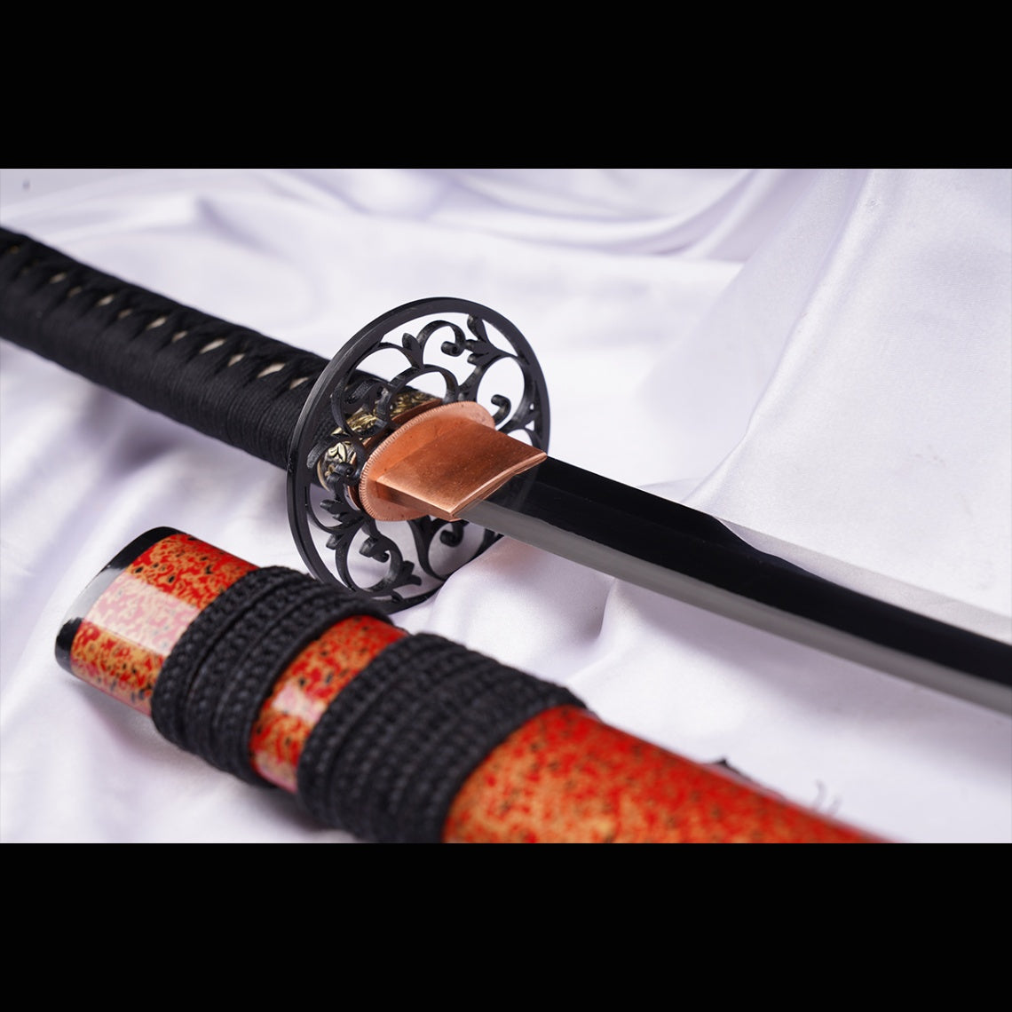 Hand Forged Japanese Samurai Katana Sword Z-Tuff Carbon Steel Vacuum+C ...