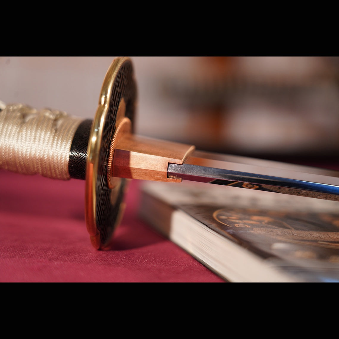 Hand Forged Japanese Samurai Katana Sword Tamahagane Steel Clay Temper ...