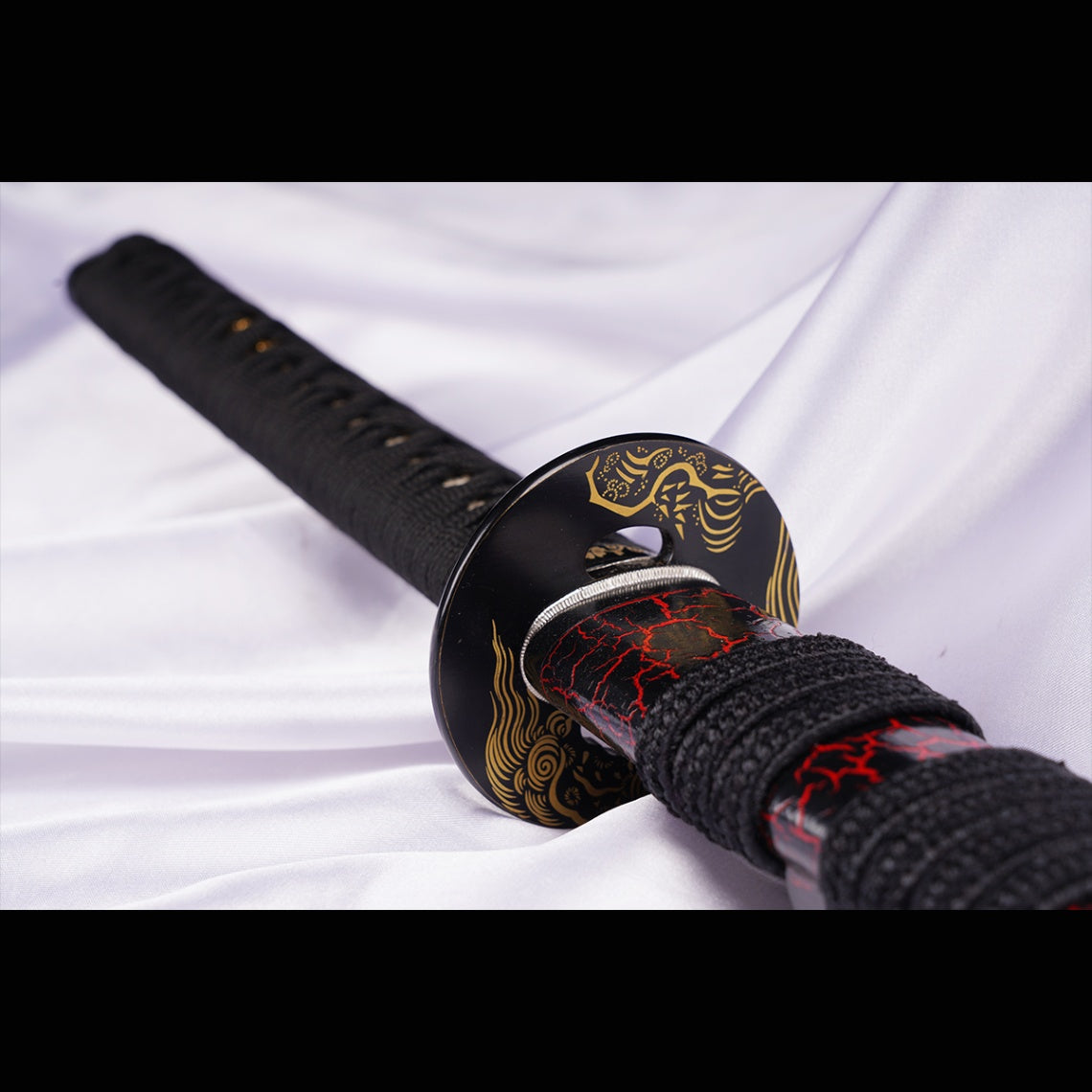 Hand Forged Japanese Samurai Sword T8 Tool Steel Blade Clay Tempered A ...