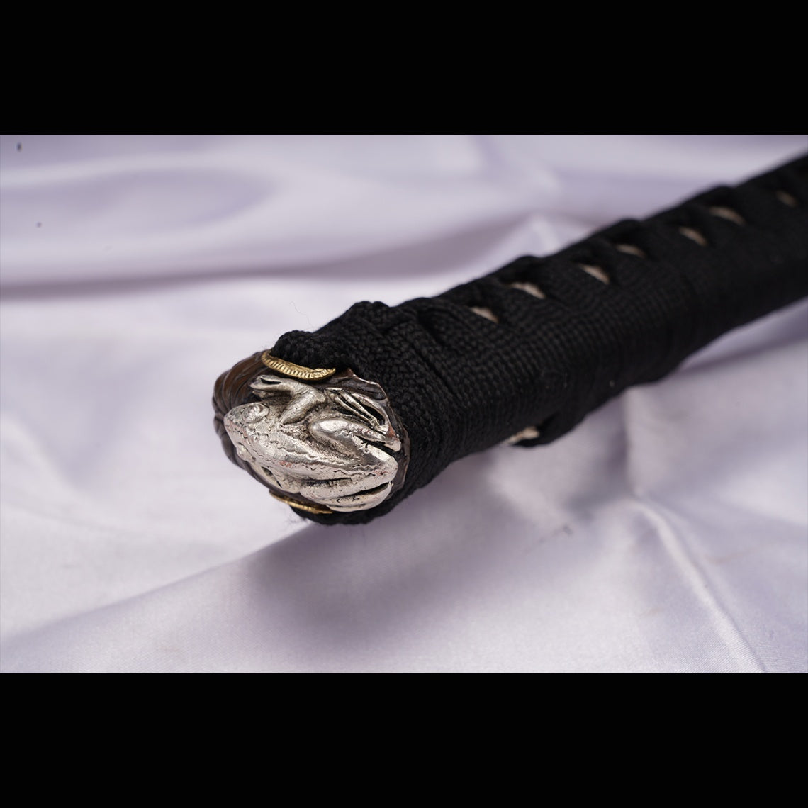 Hand Forged Japanese Samurai Sword Folded Steel Gold Plated Copper/Sil ...